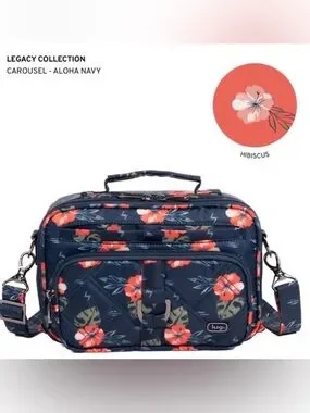 lug | Bags | Nwt Lug Legacy Carousel In Aloha Navy Quilted Floral ...